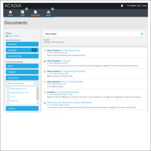 Features - Acadia Software