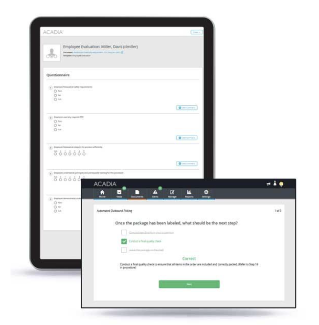 Digital Work Instructions for Employee Productivity - Acadia Software